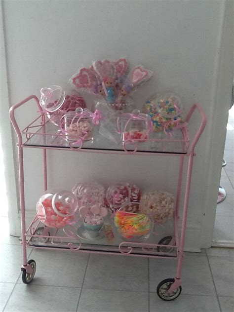 Dollydaydreams Party Caravan Vintage Candy Trolley Instead Of A Cart For Smaller Parties