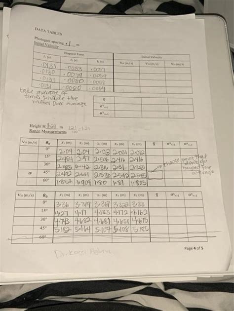 Phys 2110 General Physics I Laboratory Projectile
