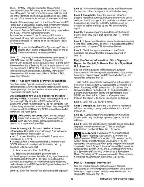 Download Instructions For Irs Form 8966 Fatca Report Pdf 2020 Templateroller