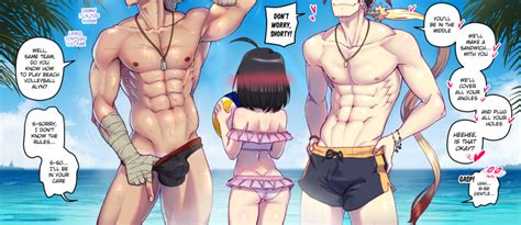 Rule 34 1girls 2boys Abs Alyn Wiskarin Ass Beach Big Penis Black Hair