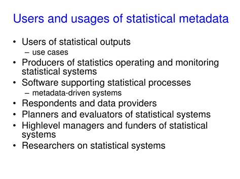 Ppt Statistical Databases In Theory And Practice Part V Metadata