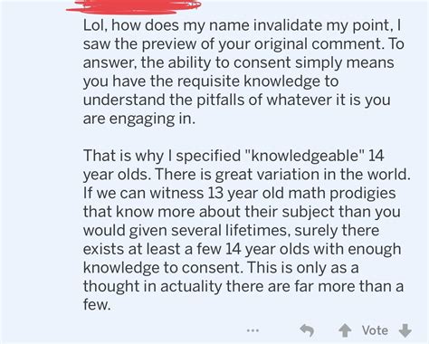 Someone Was Trying To Prove Me That There Was Absolutely Nothing Wrong For Year Olds To Have