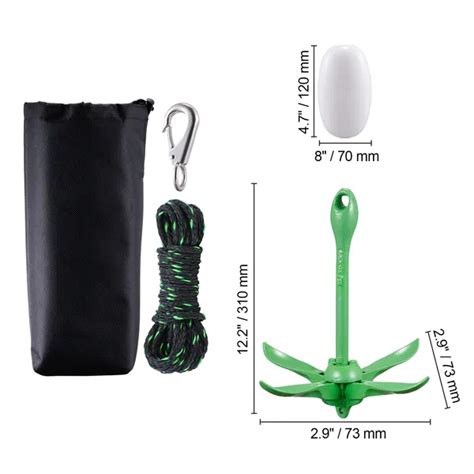 Dropship Kayak Anchor Kit 35 Lb Paddle Board Anchor Kit With 262 Ft