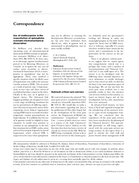 Pdf Blocked Emergency Syringe