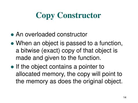 Ppt Copy Constructor Powerpoint Presentation Free Download Id6080003