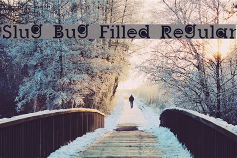 Slug Bug Filled Regular Font