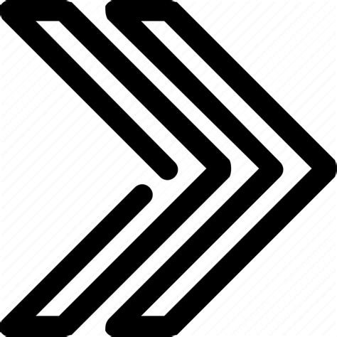 Arrow Chevron Double Right Icon