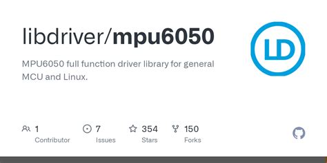 GitHub Libdriver Mpu6050 MPU6050 Full Function Driver Library For General MCU And Linux