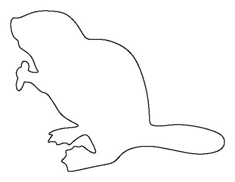 Printable Beaver Template
