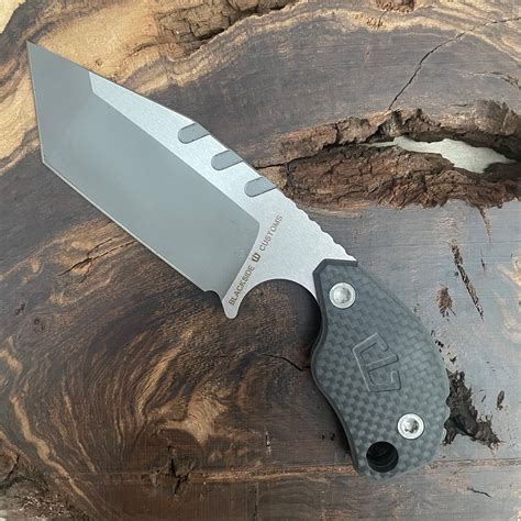 Blackside Customs Strider Knives Slcc Fixed Blade Tanto Carbon Fiber