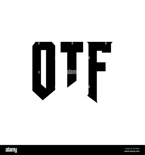 Otf Letter Logo Design For Technology Company Otf Logo Design Black