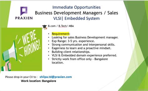 shilpa t d on linkedin hiring immediate vlsi embeddedsystem bda