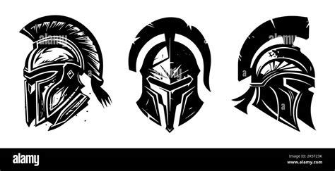 Spartan Helmet Logo Black Front