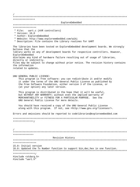 Uart H Download Free Pdf Parameter Computer Programming Computing