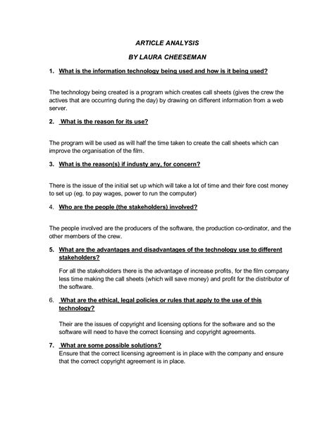 Article Analysis Pdf