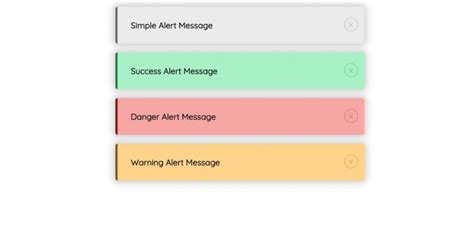 CSS Alert Box Examples With Code Snippet OnAirCode