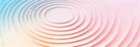 Patterns of Concentric Circles Create a Calming Visual Effect with Soft Pastel Colors and Smooth ...
