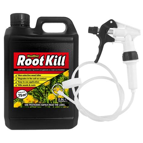 Weedblast Rootkill Weedkiller 2 5l Litre Ready To Use Glyphosate Weed
