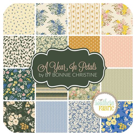 Bonnie Christine A Year In Petals Fat Quarter Bundle Art Gallery