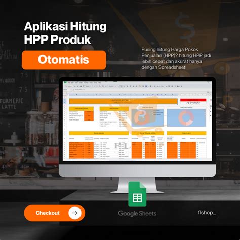 Jual Template Excel Hitung Hpp Cepat And Praktis Shopee Indonesia