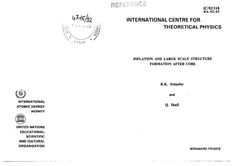 Pdf Inflation And Large Scale Structure Formation After The Cosmic Background Explorer