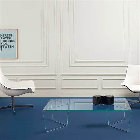 Judd Rectangle Glass Coffee Table Klarity Glass Furniture