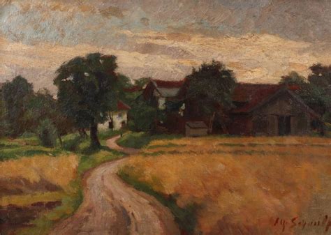 Sold At Auction Alfred 1867 Schmidt Alfred Schmidt Am Dorfeingang