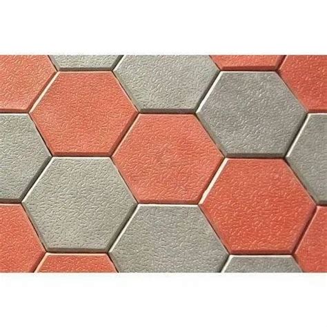Concrete Heptagon Interlocking Block Pavers For Flooring At Rs 36