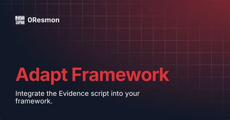 Adapt Framework 0resmon Adapt Framework 0resmon