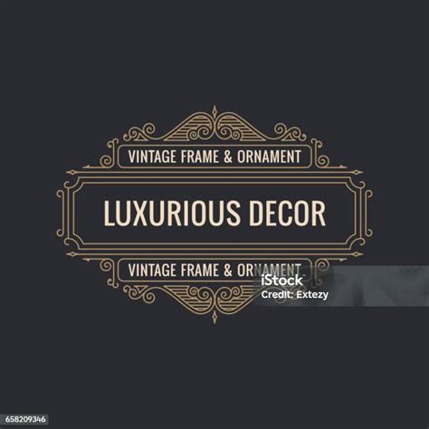 붓글씨 우아한 장식 프레임 라인입니다 레스토랑 메뉴입니다 럭셔리 빈티지 화려한 인사말 카드 인쇄 상의 디자인 프레임에 대한 스톡 벡터 아트 및 기타 이미지 Istock