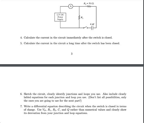 Solved Calculate The Current In The Circuit Immediately Chegg