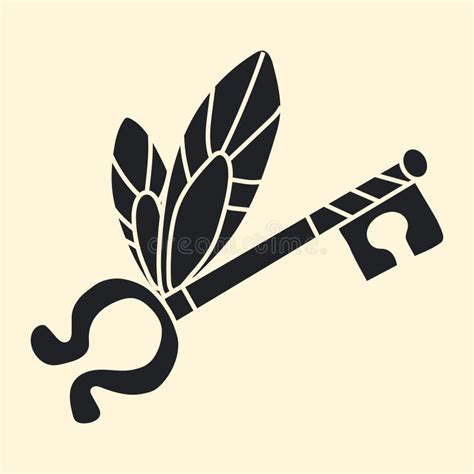 Key With Wings Vector Stock Vector Illustration Of Font 254814961