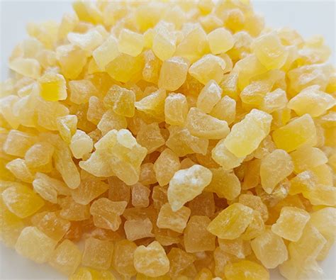 糖渍白桃丁 规格图片属性 烟台派斐食品科技有限公司 专业的水果果脯生产商