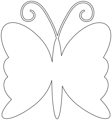 Shape Of Butterfly Free Printable Paper Сraft Templates