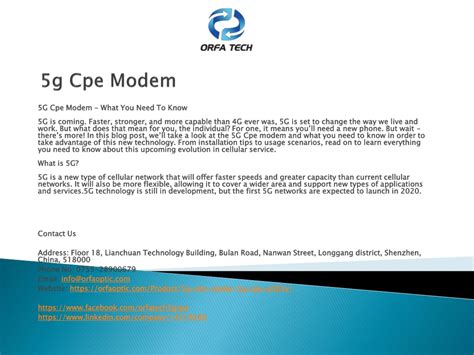 Ppt 5g Cpe Modem Powerpoint Presentation Free Download Id11982007