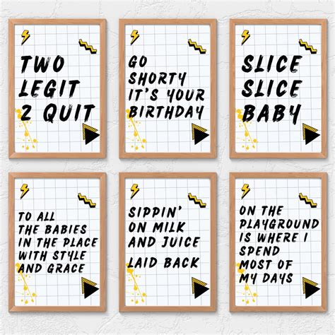 Two Legit 2 Quit Birthday Party Bundle Editable Digital Downloads For