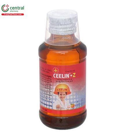 Thuốc Ceelin Z điều Trị Các Bệnh Do Thiếu Hụt Kẽm Và Vitamin C