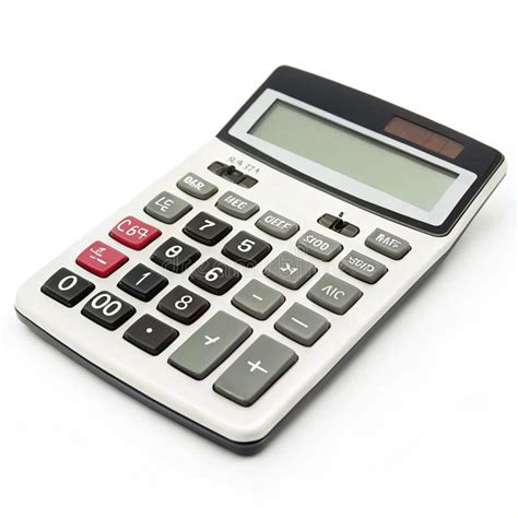 Calculator Isolated On White Background Stock Illustration Illustration Of Solving Solution
