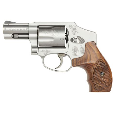 Smith And Wesson Model 640 Engraved J Frame 357 Magnum Revolver