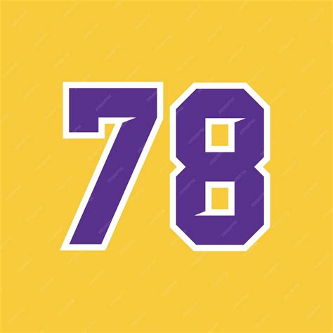 Premium Vector Basketball Sport Number Vector Template 78