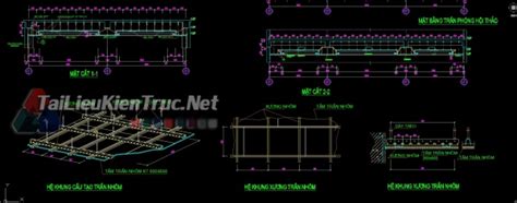 Thư Viện Autocad Bản Vẽ Chi Tiết Cấu Tạo Trần Thạch Cao Văn Phòng