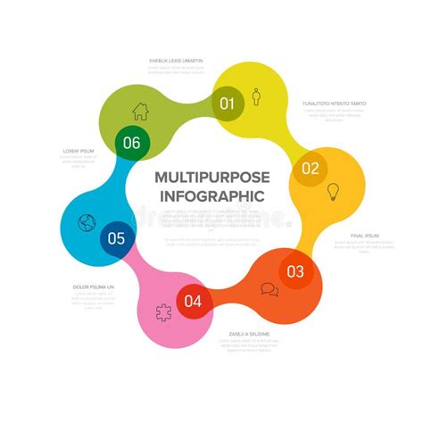 Colorful Multipurpose Infographic Flow Chart Cycle Schema Diagram