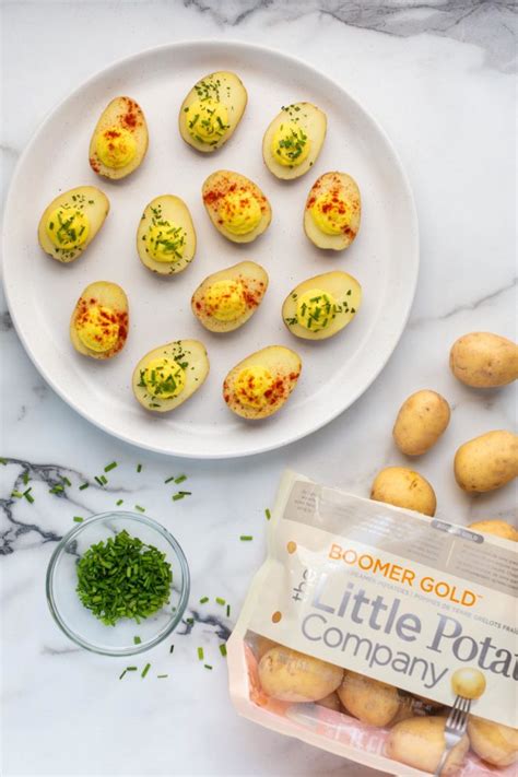 Vegan Deviled Egg Potatoes I Love Vegan