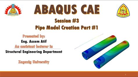 Abaqus Cae Session 3 Pipe Model Creation Part No 1 Youtube