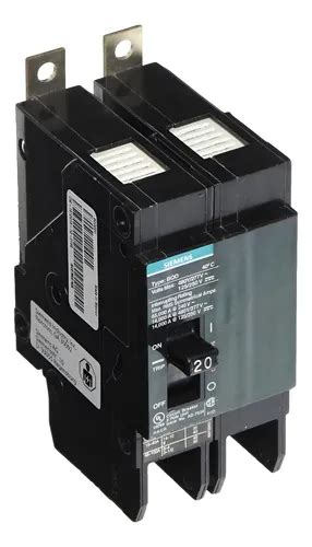 Siemens® Interruptor Termomagnético Bqd 2 Polos 20 A Meses Sin Interés