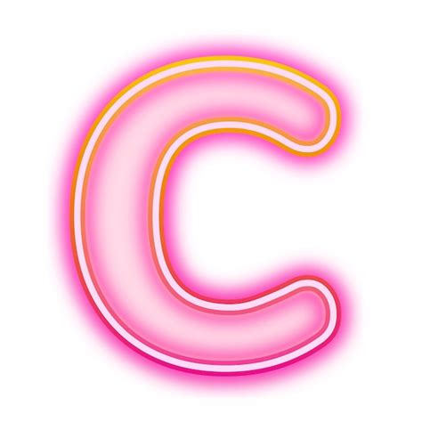 C Letter Pink