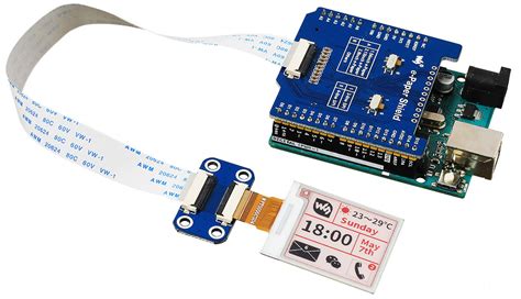 Адаптер Waveshare e Paper Shield подключение дисплеев E Ink к Arduino Амперка Вики