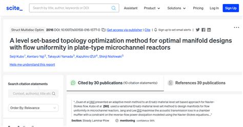 a level set based topology optimization method for optimal manifold