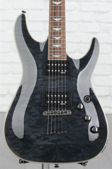 Schecter Omen Extreme 6 Electric Guitar See Thru Black Sweetwater