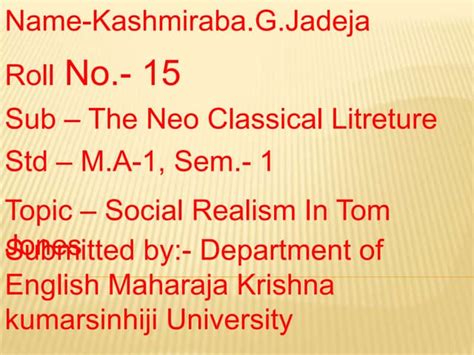 Neo Classical Literature Pptx